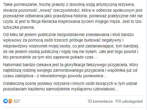 Wdowa po "Nikosiu" o filmie "Jak pokochałam gangstera". To bluźnierstwo ...